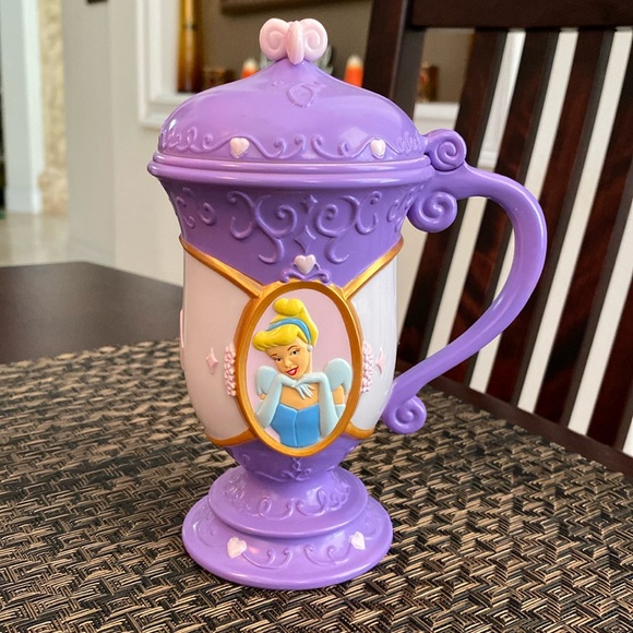 Disney | Other | Disney On Ice Souvenir Purple Mug Cup With Hinged Lid ...